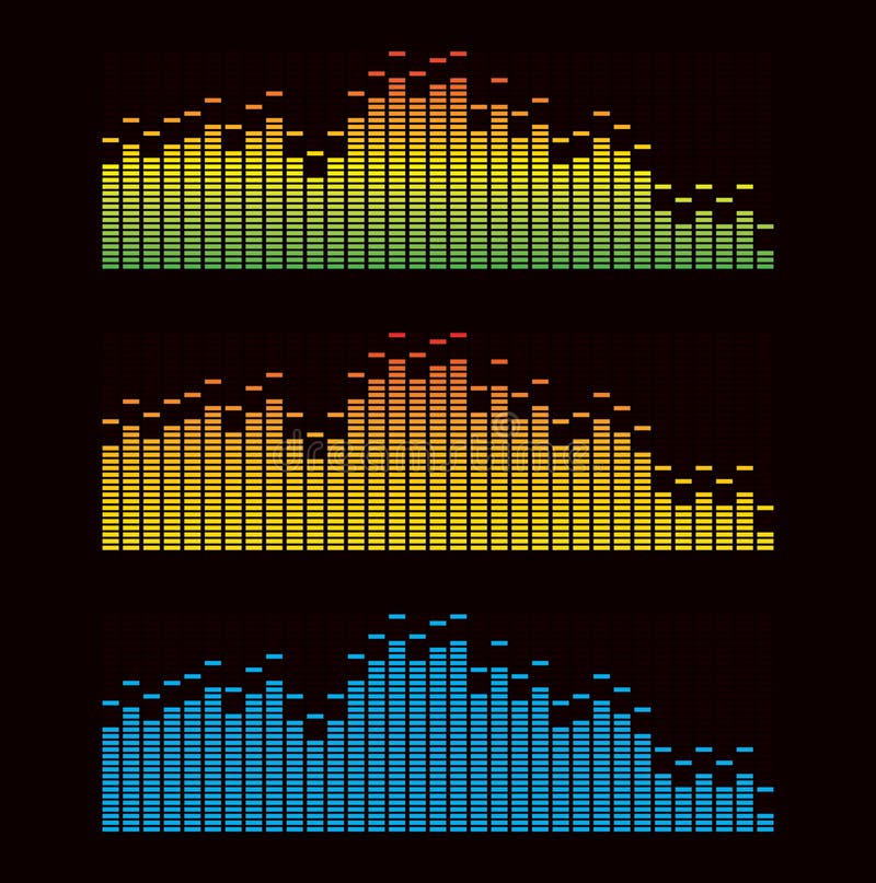 Vector Illustration of Digital Equalizer Stock Vector - Illustration of ...