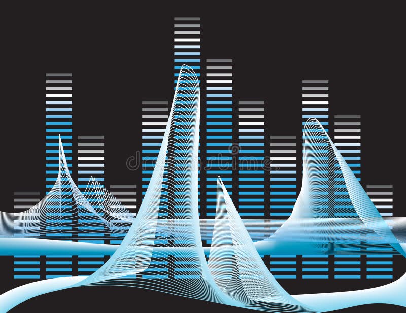 Vector Illustration of Digital Equalizer Stock Illustration ...
