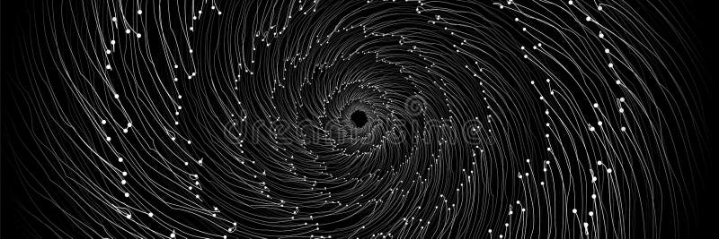 Vector Illustration. Digital Spiral Draws You into Infinite World of ...