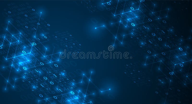 Vector Illustration. Digital Technology and Engineering Background ...