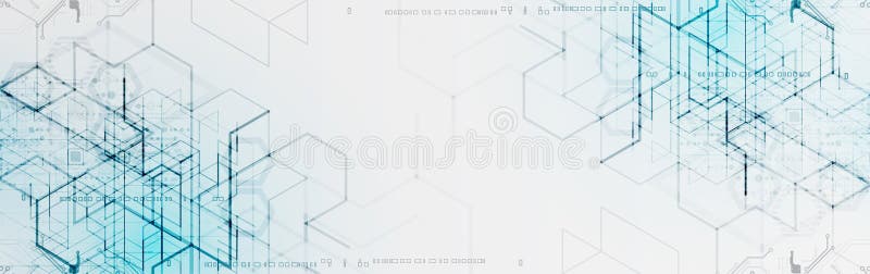 Vector Illustration. Digital Technology and Engineering Background ...