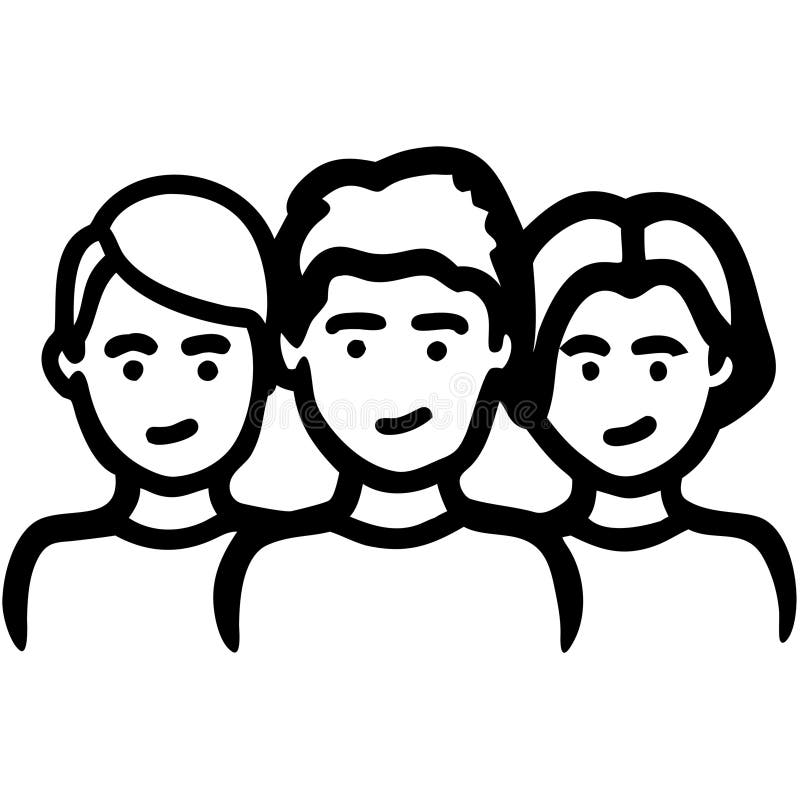 Vector Illustration Diverse Group of People Cartoon Style Teamwork ...