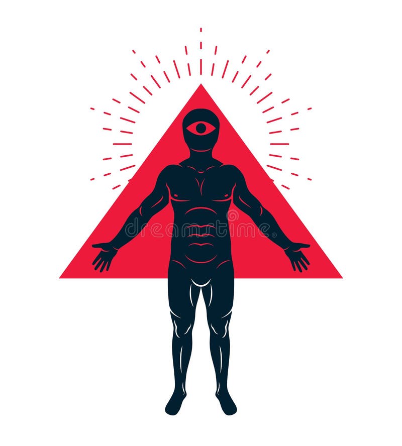 Vector Illustration of Diverse Individual, Mystic Character Created ...