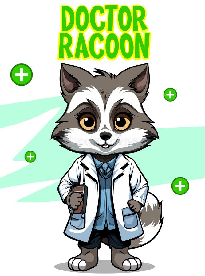 Doctor Racoon Stock Illustrations – 11 Doctor Racoon Stock ...