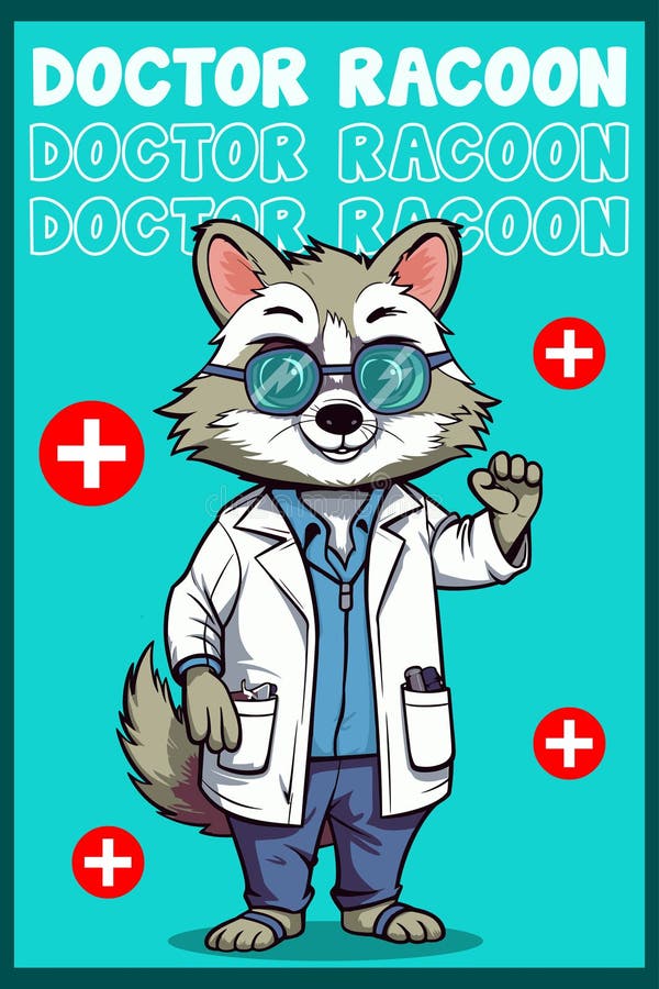 Doctor Racoon Stock Illustrations – 11 Doctor Racoon Stock ...