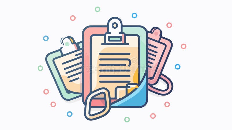 Professional Document Attachment with Paper Clip - Modern Business ...