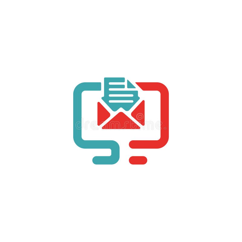 Vector Illustration of Document File Mail Icon. Stock Vector ...