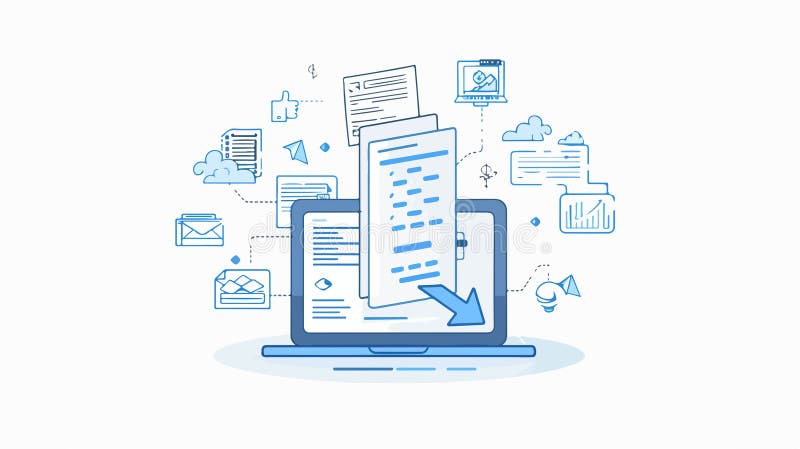 Professional Document Sharing and Publishing with Arrow Symbol on File ...