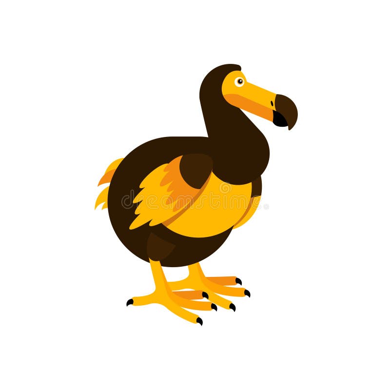 Dodo bird vector stock illustration. Illustration of graphic - 126051449