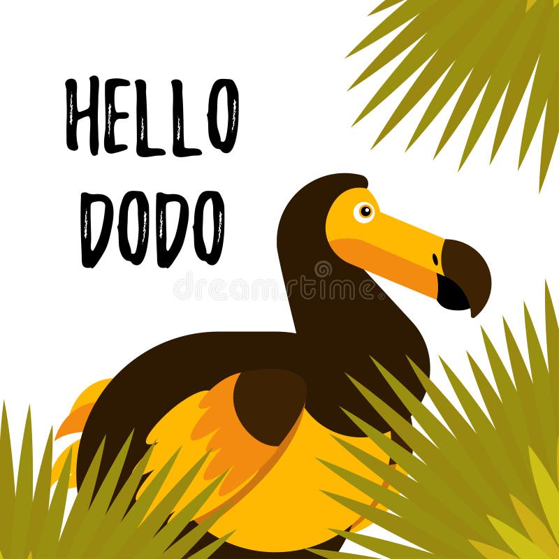 Dodo bird vector stock illustration. Illustration of graphic - 126051449