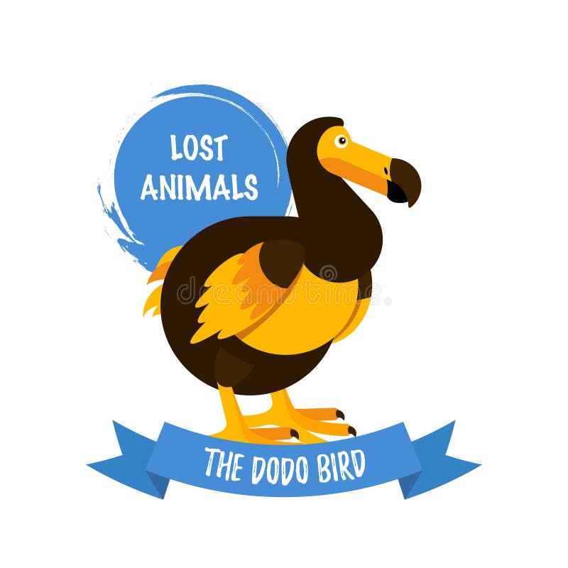 Dodo bird vector stock illustration. Illustration of design - 126051476
