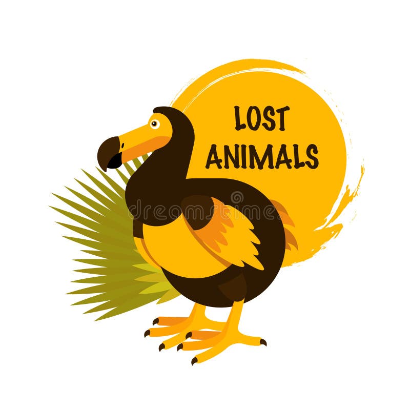 Dodo bird vector stock illustration. Illustration of colorful - 126051469