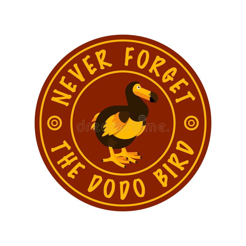 Dodo bird vector stock illustration. Illustration of flat - 126051529