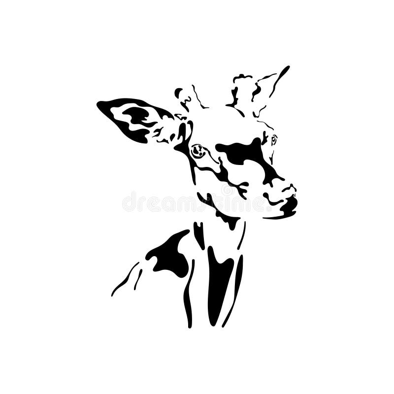 Vector Illustration of a Doe. Stock Vector - Illustration of portrait ...