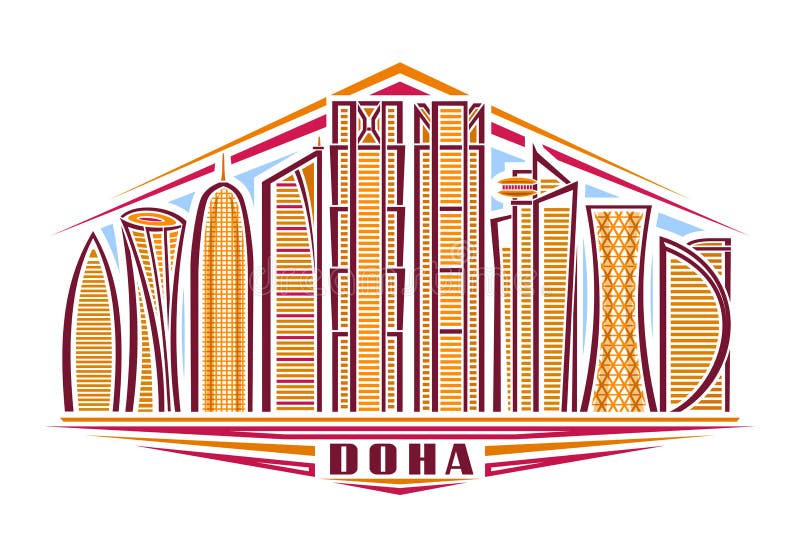 Doha Corniche Stock Illustrations – 75 Doha Corniche Stock ...