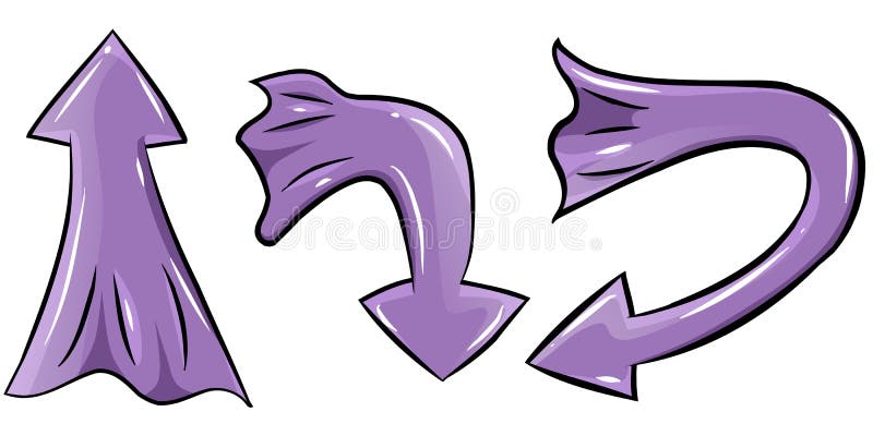 Vector Illustration of Purple Arrows Stock Vector - Illustration of ...
