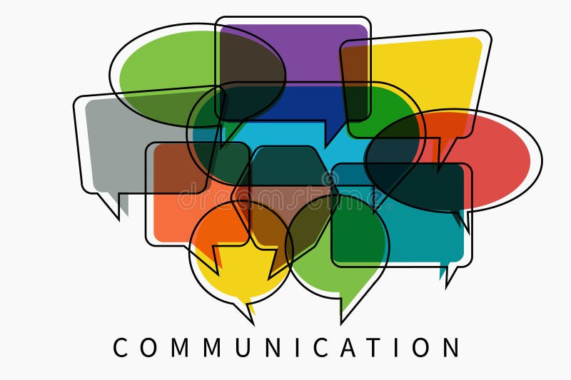 Vector Illustration Doodles of a Communication Concept. the Word ...
