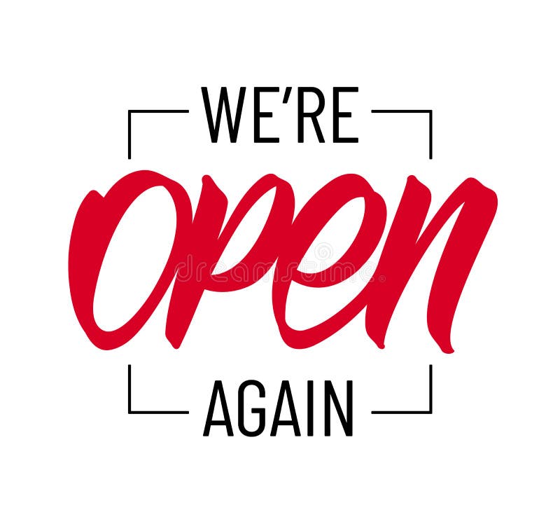 Yes Re Open Sign Stock Illustrations – 171 Yes Re Open Sign Stock ...