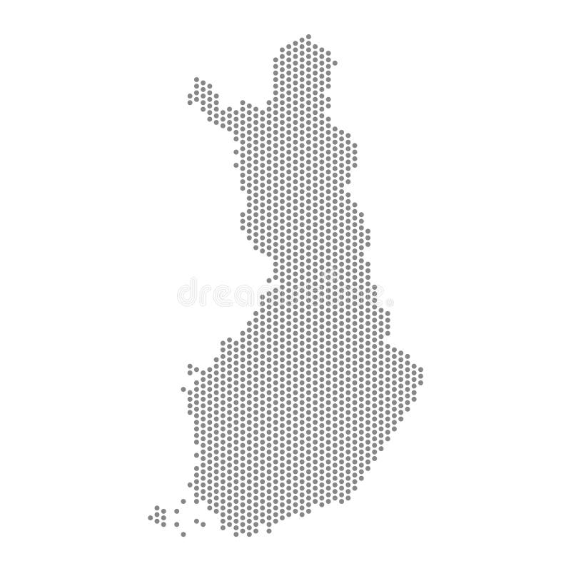 Finland Map Design with 3D Style. Blue Finland Map and National Flag ...