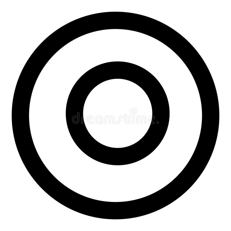 Vector Illustration of Double-layered Circle Stroke Stock Vector ...