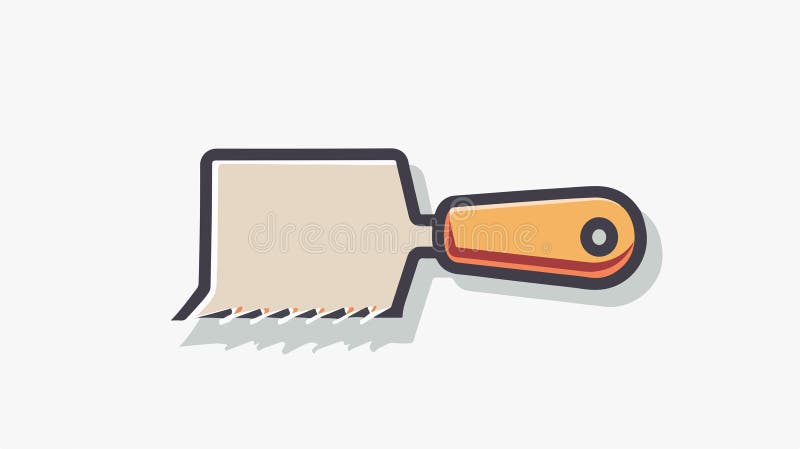 Professional Dough Scraper Outline Icons Vector Illustration Stock ...