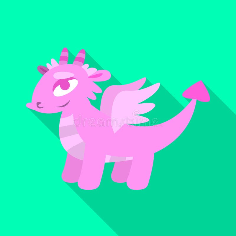 Vector Illustration of Dragon and Tail Icon. Collection of Dragon and ...