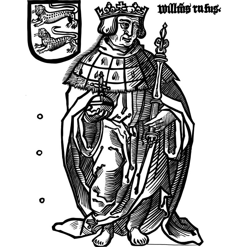 William II - King of England Stock Vector - Illustration of great ...