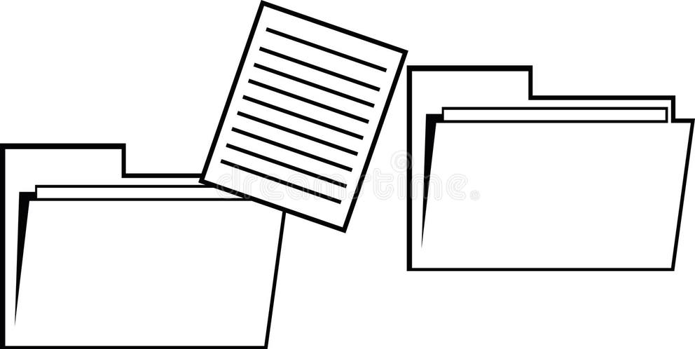 Sketch Draw Black and White Copy Paste Transaction Pc Folder File ...