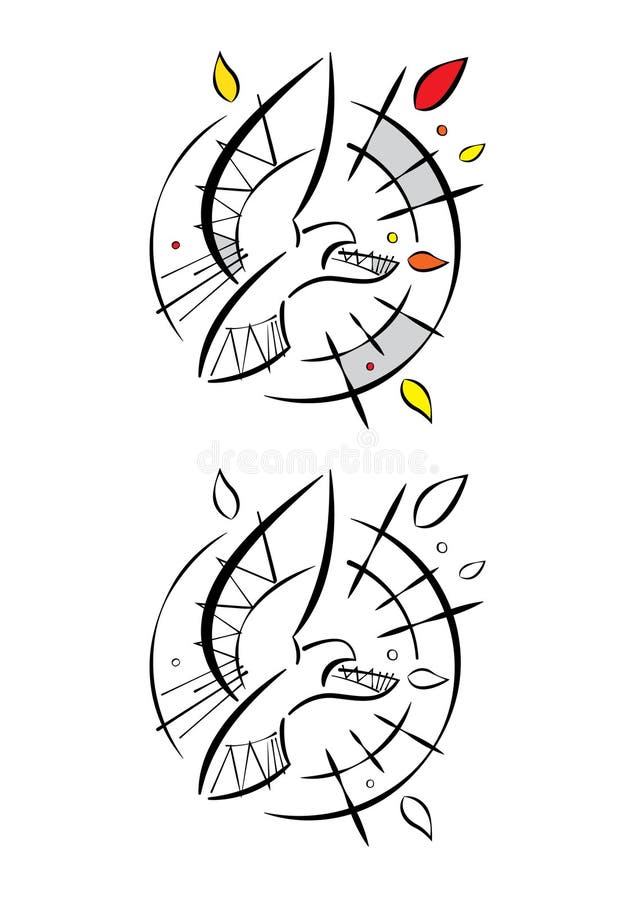 Vector Illustration or Drawing of the Holy Spirit Stock Vector ...