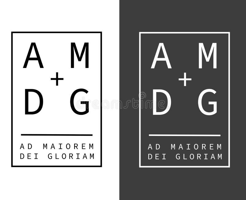 Jesuit Motto Latin Phrase: Ad Maiorem Dei Gloriam Stock Vector ... Jesuit Motto Latin Phrase: Ad Maiorem Dei Gloriam Stock Vector ...