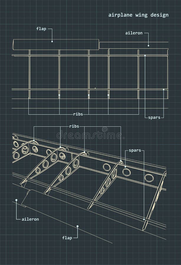 Airplane wings drawings stock vector. Illustration of contour - 169202863
