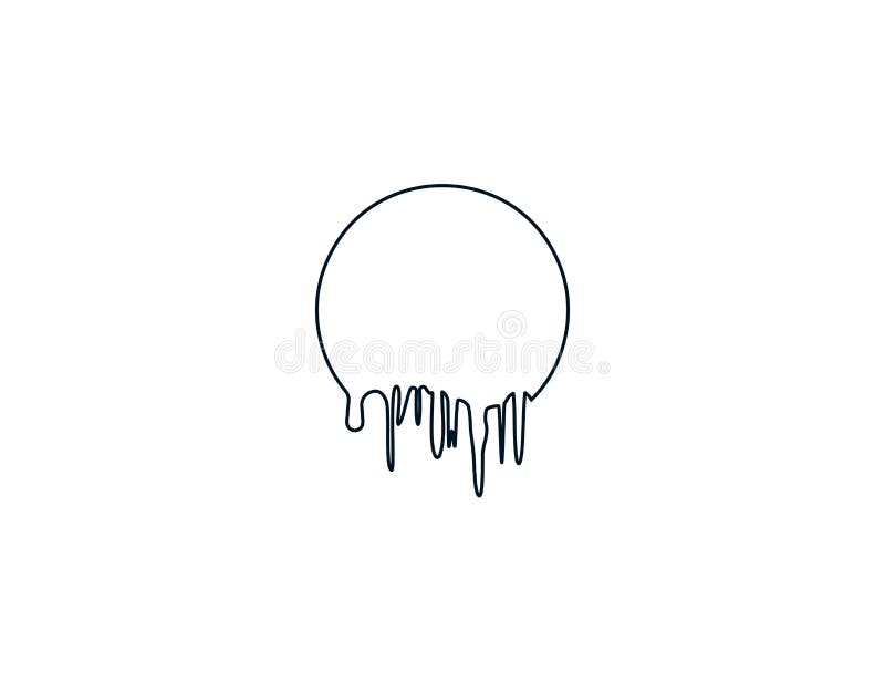Dripping Circle, Drops, Paint, Abstract. Vector Illustration Stock ...