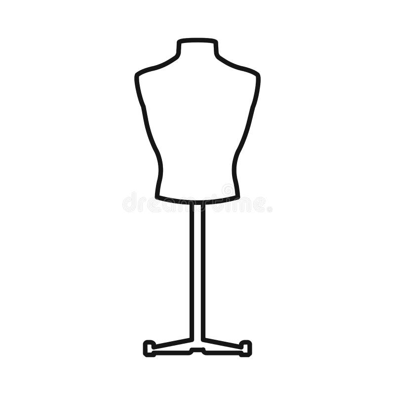 Vector Illustration of Dummy and Bust Symbol. Graphic of Dummy and ...