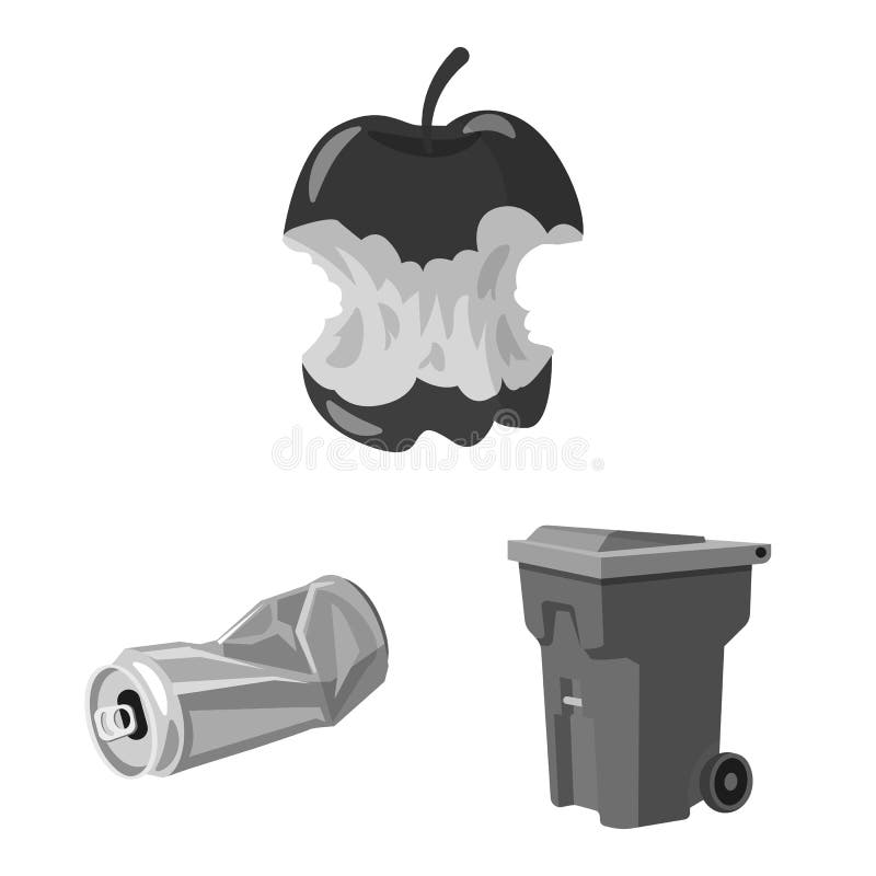 Vector Design of Dump and Sort Symbol. Set of Dump and Junk Stock ...