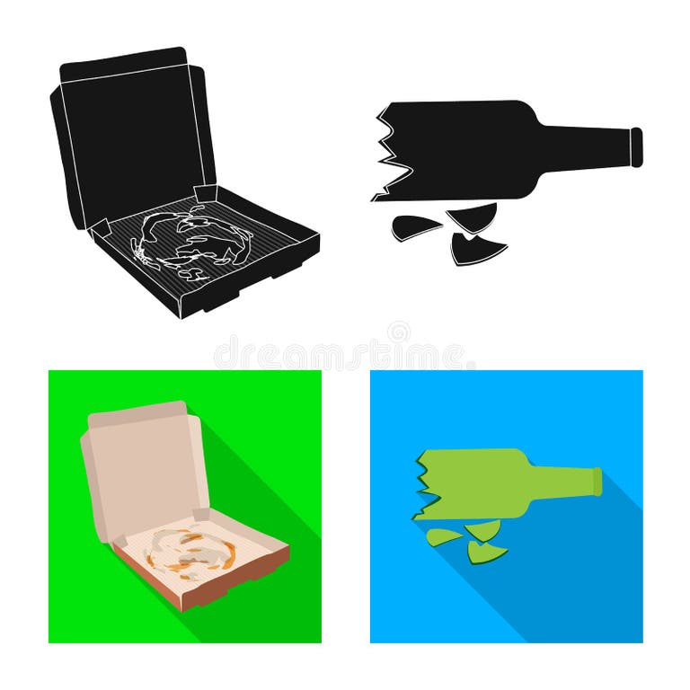 Vector Illustration of Dump and Sort Symbol. Set of Dump and Junk Stock ...