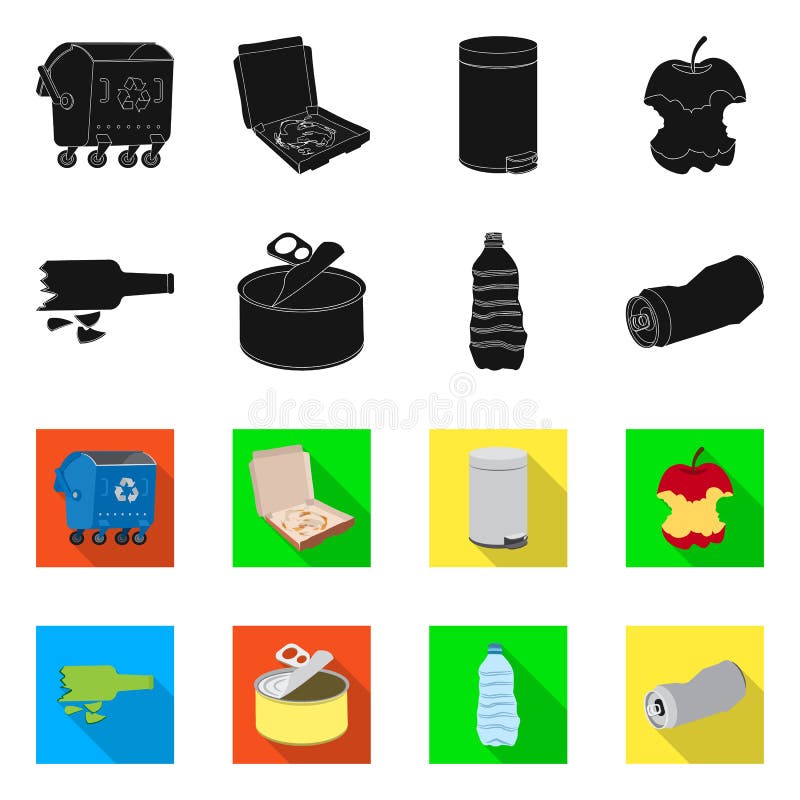 Vector Design of Dump and Sort Icon. Collection of Dump and Junk Stock ...