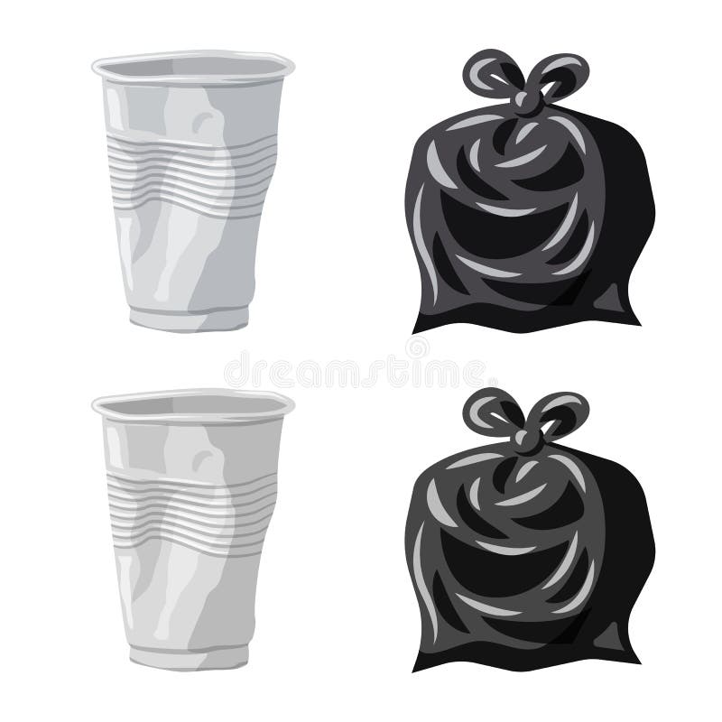 Vector Illustration of Dump and Sort Symbol. Set of Dump and Junk Stock ...