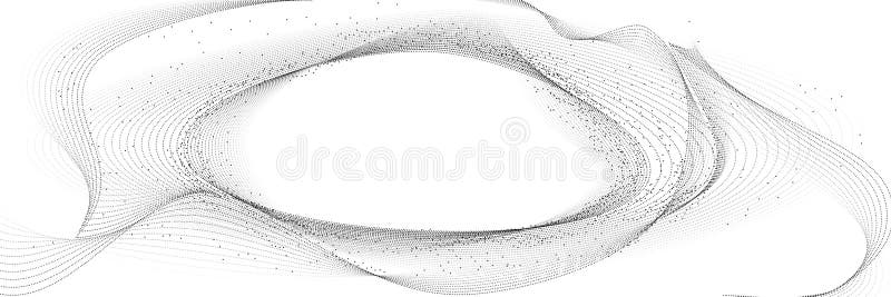 Vector Illustration. Dynamic Loop of Data Threads, Effortlessly Moving ...