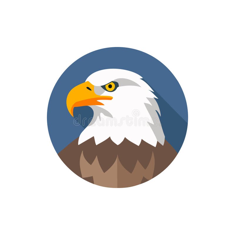 Vector Illustration of Eagle Face, Sharpe and Shinny Eagle for Icons ...