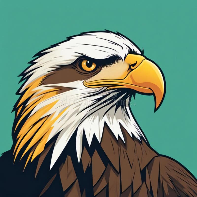 Vector Illustration of an Eagle, Logo, Mascot, Graphics Design , Logo ...