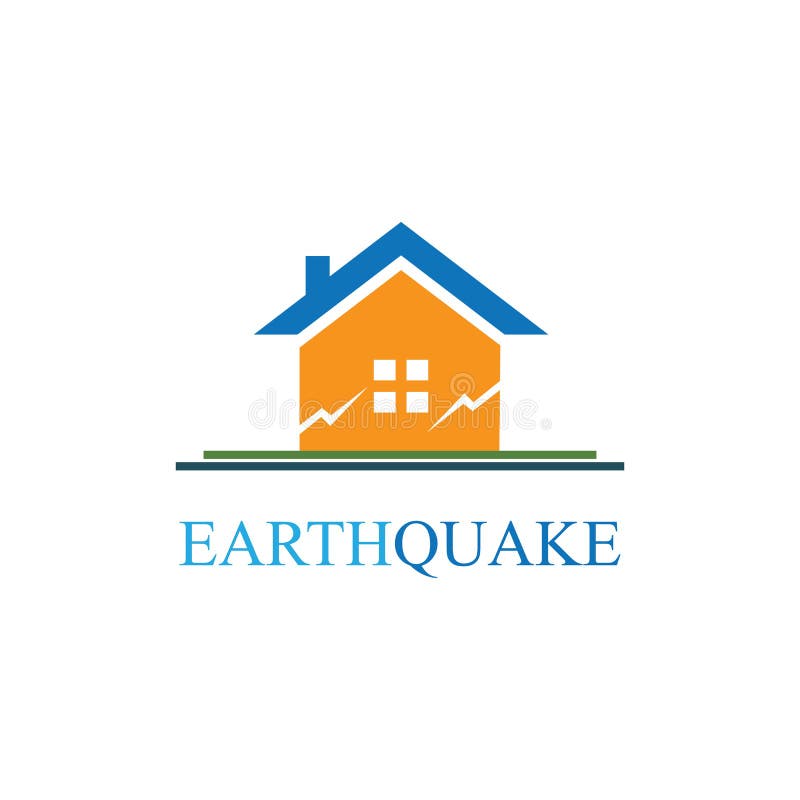 Vector Illustration of Earthquake Logo Icon Design Template Stock ...