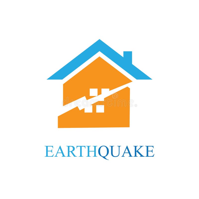Vector Illustration of Earthquake Logo Icon Design Template Stock ...