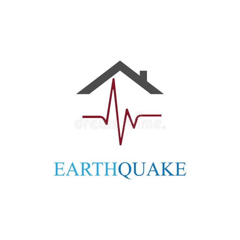 Vector Illustration of Earthquake Logo Icon Design Template Stock ...