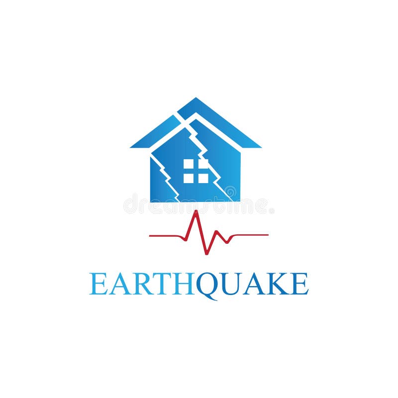 Vector Illustration of Earthquake Logo Icon Design Template Stock ...