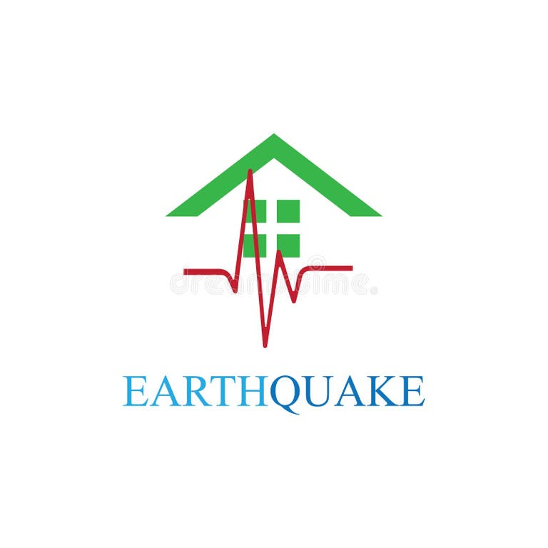 Vector Illustration of Earthquake Logo Icon Design Template Stock ...
