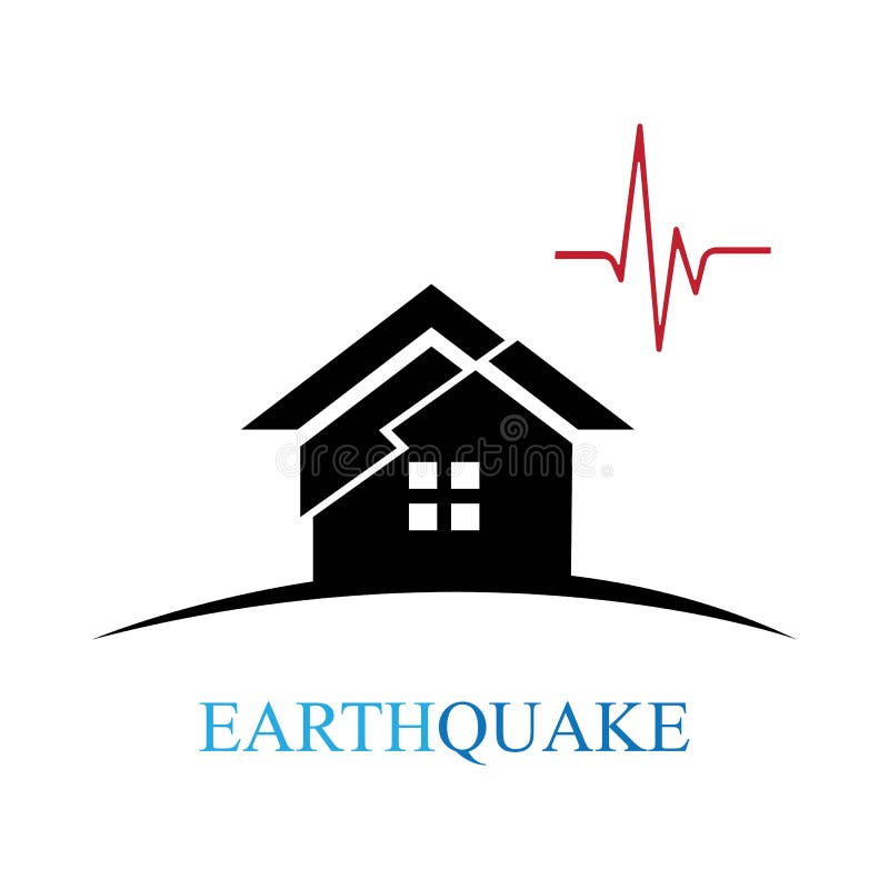Vector Illustration of Earthquake Logo Icon Design Template Stock ...