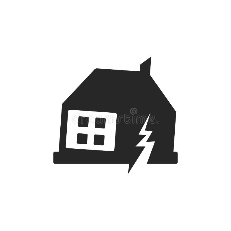 Vector Illustration of Earthquake Logo Icon Design Stock Illustration ...