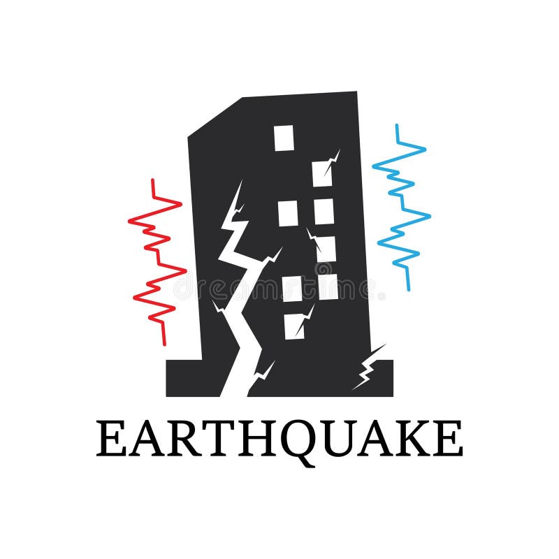 Vector Illustration of Earthquake Logo Icon Design Stock Illustration ...