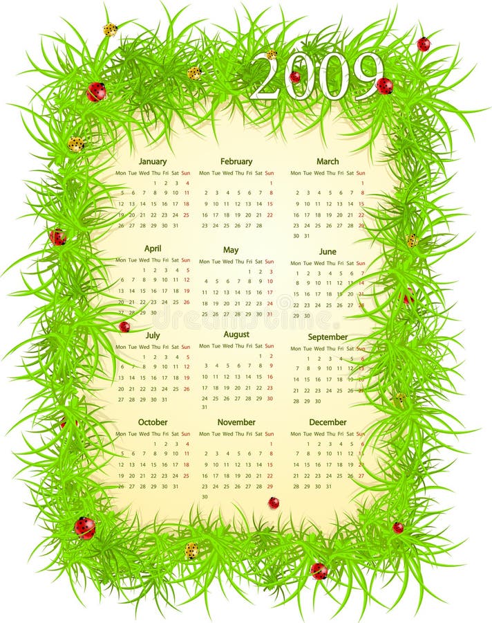 Vector Illustration of Easter Calendar Stock Vector - Illustration of ...