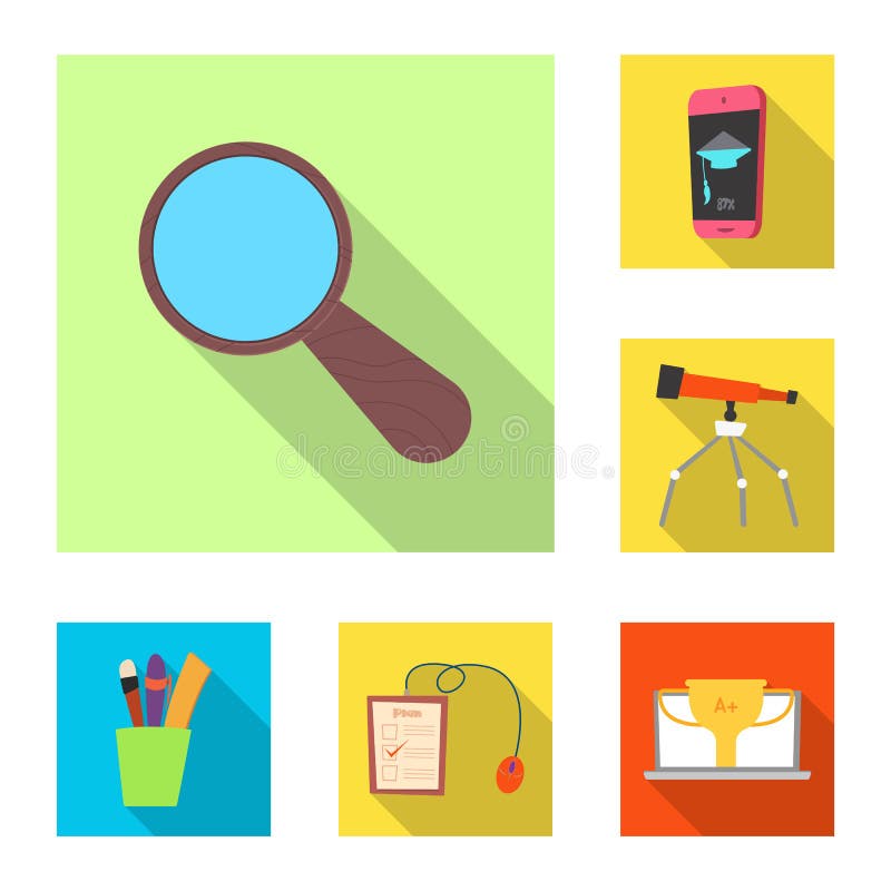 Vector Design of Education and Learning Symbol. Set of Education and ...